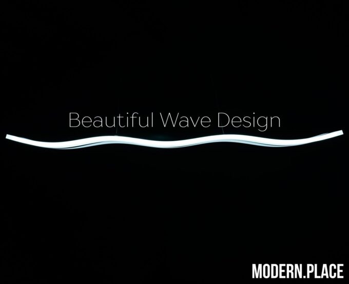 Stylish Wave Acrylic Pendant Light - Modern Design | Modern.Place