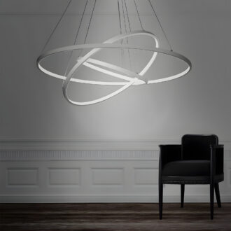 Dark Bronze LED Light Fixture - 3 Ring | Modern.Place