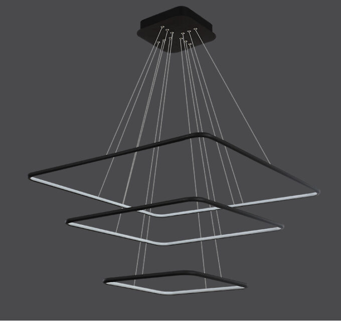 "Cubed" 3-Tier Square Pendant Light | Modern.Place