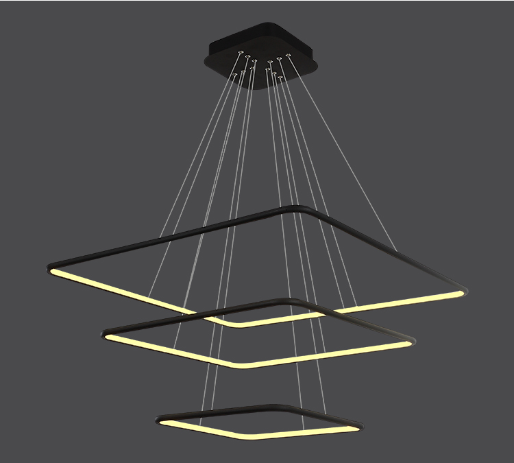 "Cubed" 3-Tier Square Pendant Light | Modern.Place