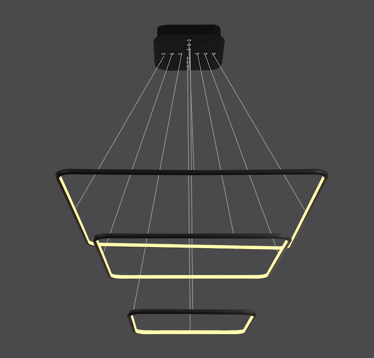 "Cubed" 3-Tier Square Pendant Light | Modern.Place