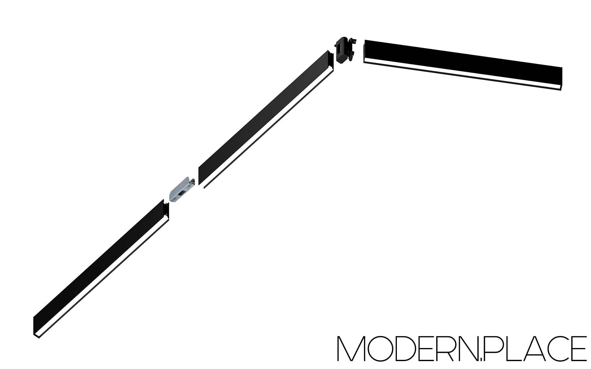 "Luma" Linkable Slim Linear Office Light | Modern.Place